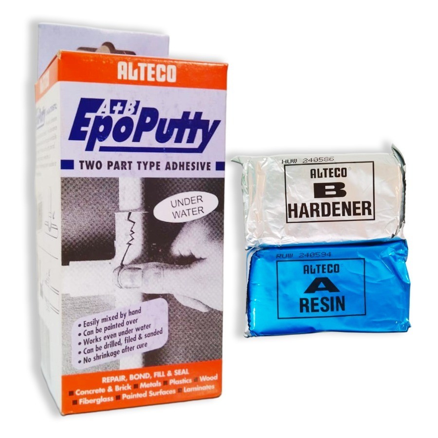 Jual Alteco Epoxy Putty A+B 500 Gram LEM DUA KOMPONEN RESIN DAN HARDENER UKURAN BESAR INDUSTRI ...