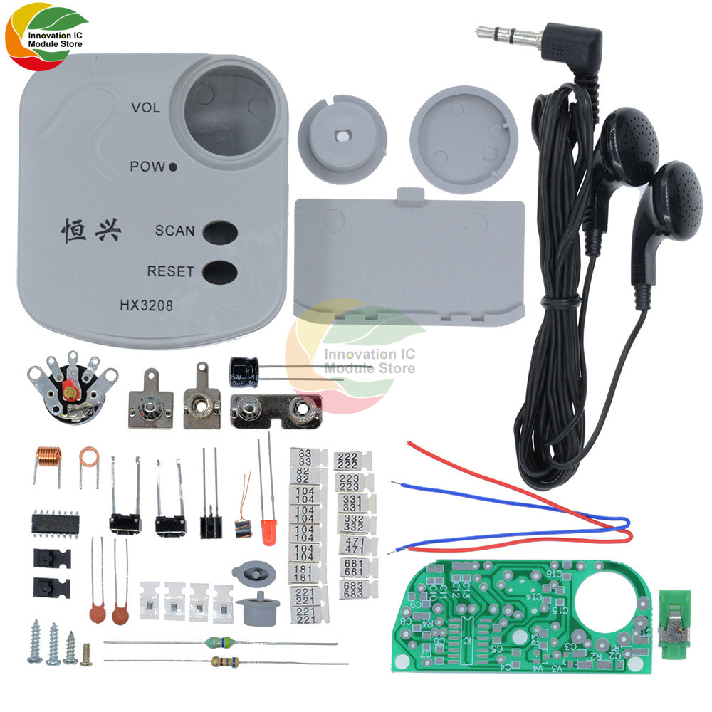 Jual HX32 FM Micro SMD8 DIY Kit Mini FM Walkman Electronic DIY Kit High ...
