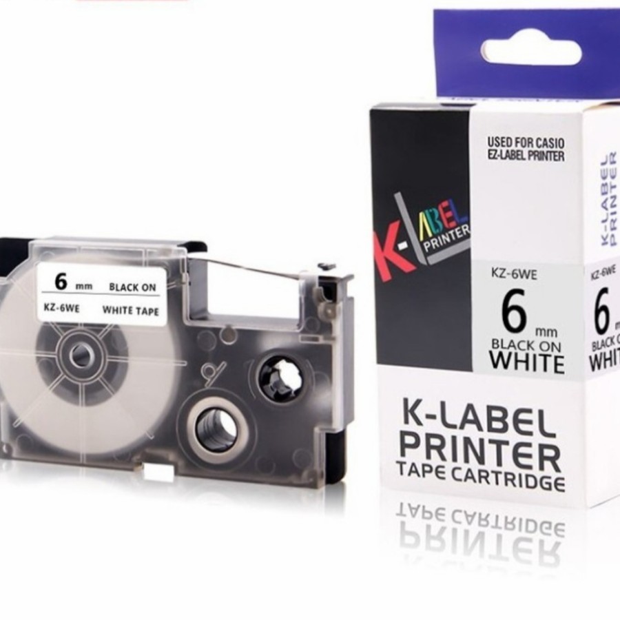 Jual K-Label Printer Tape Catridge for Casio 6 mm / EZ Label IT for ...
