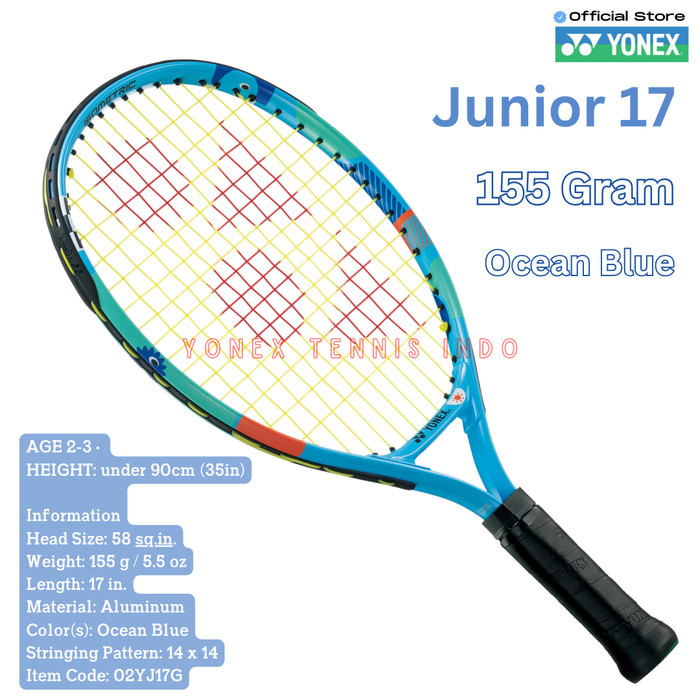 Jual Yonex JUNIOR 17 155g - Ocean Blue - racket tennis | Shopee Indonesia