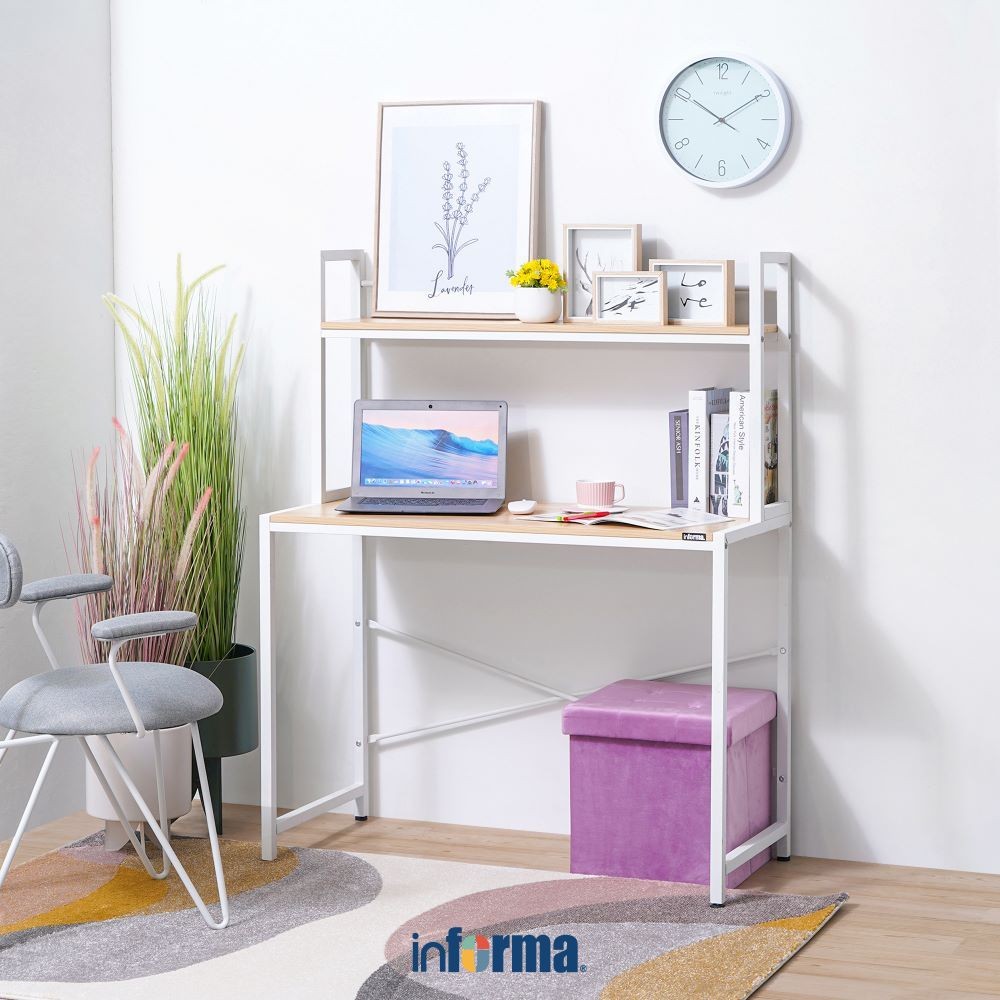Jual Informa Gordon Meja Kantor - Putih Office Table Furnitur Kantor ...