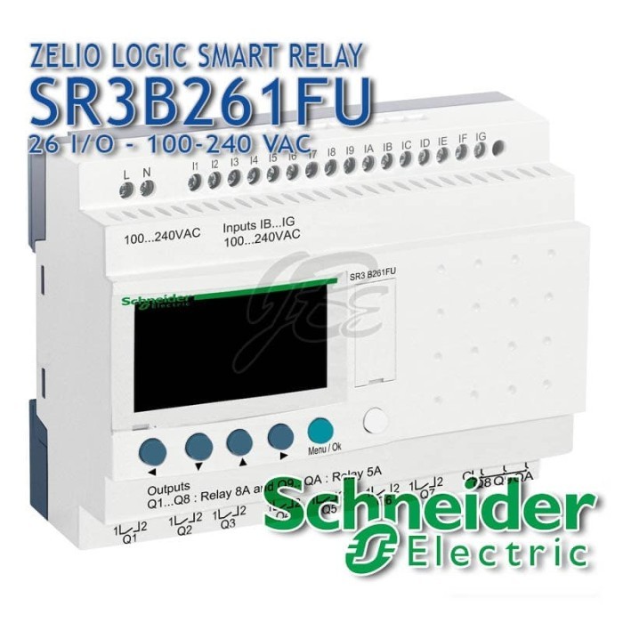 Jual Smart Relay Schneider Zelio Logic SR3B261FU 100-240VAC | Shopee Indonesia