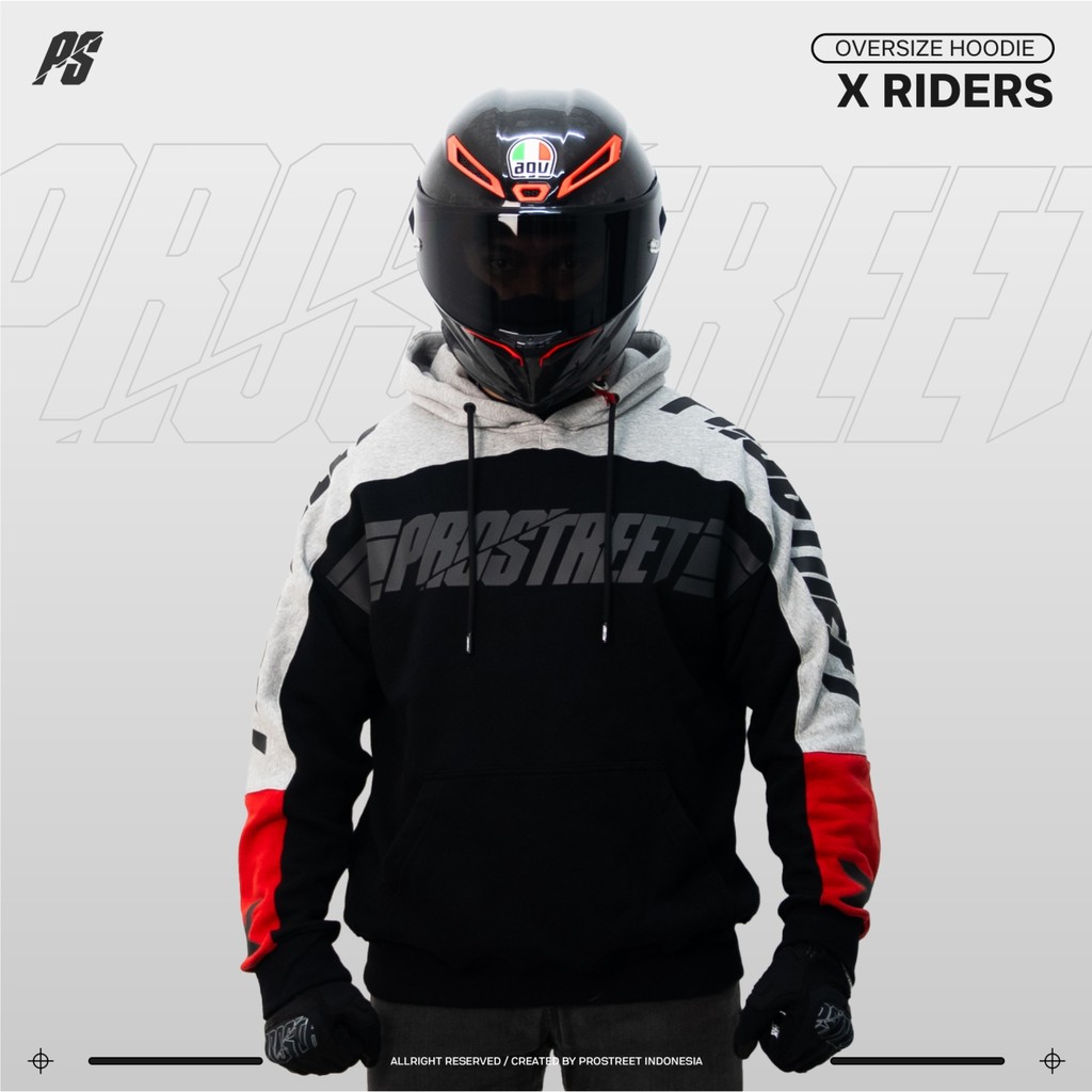 Jual Hoodie Oversize Prostreet X Riders | Shopee Indonesia