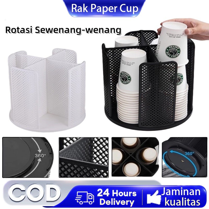 Jual [NEW]Rak Paper Cup/ Rotasi Gratis 360 Derajat/Tempat Rak Gelas ...