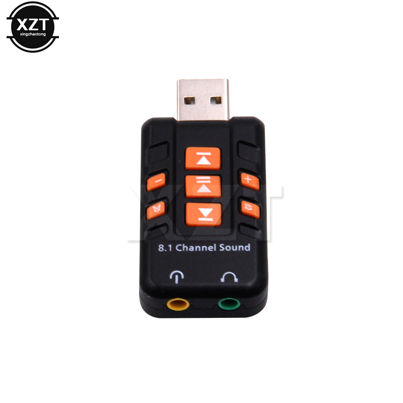 Jual 8.1 USB Stereo Audio Adapter External Channel Sound Card for ...