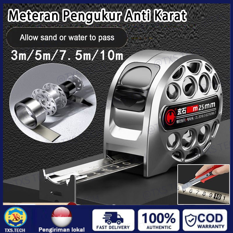 Jual Meteran anti karat 7.5m Alat Ukur Meteran Roll ABS 3m/5m/7.5m ...
