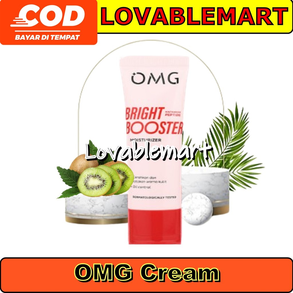 Jual LOVABLEMART OMG Oh My Glow Peach Glowing Cream with Double ...
