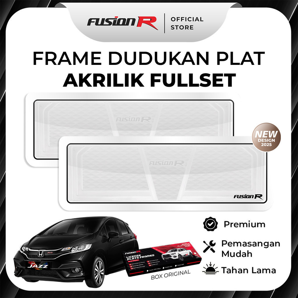 Jual FUSION R Dudukan Tatakan Plat Nomor Mobil All New Jazz Mika ...