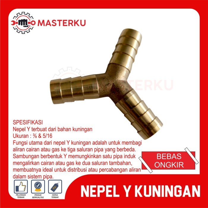 Jual Nepel Y Kuningan / Sambungan Y Kuningan / Union Y Kuningan ...