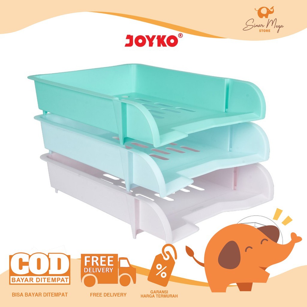 Jual Joyko Document Tray DT-900-3T Rak Penyimpanan Kertas Bahan Plastik ...