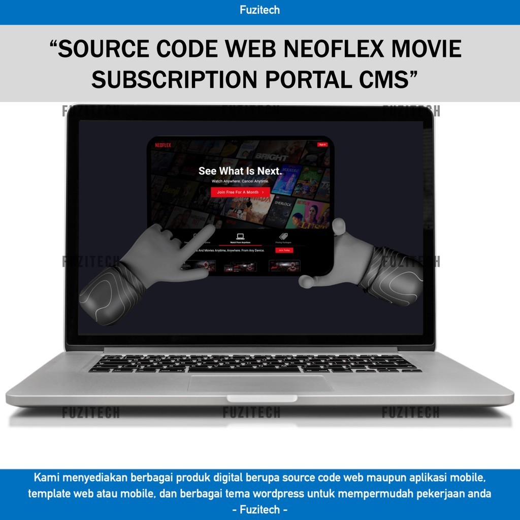 Jual SOURCE CODE APLIKASI WEB NEOFLEX MOVIE SUBSCRIPTION PORTAL CMS D43 FUZITECH | Shopee Indonesia