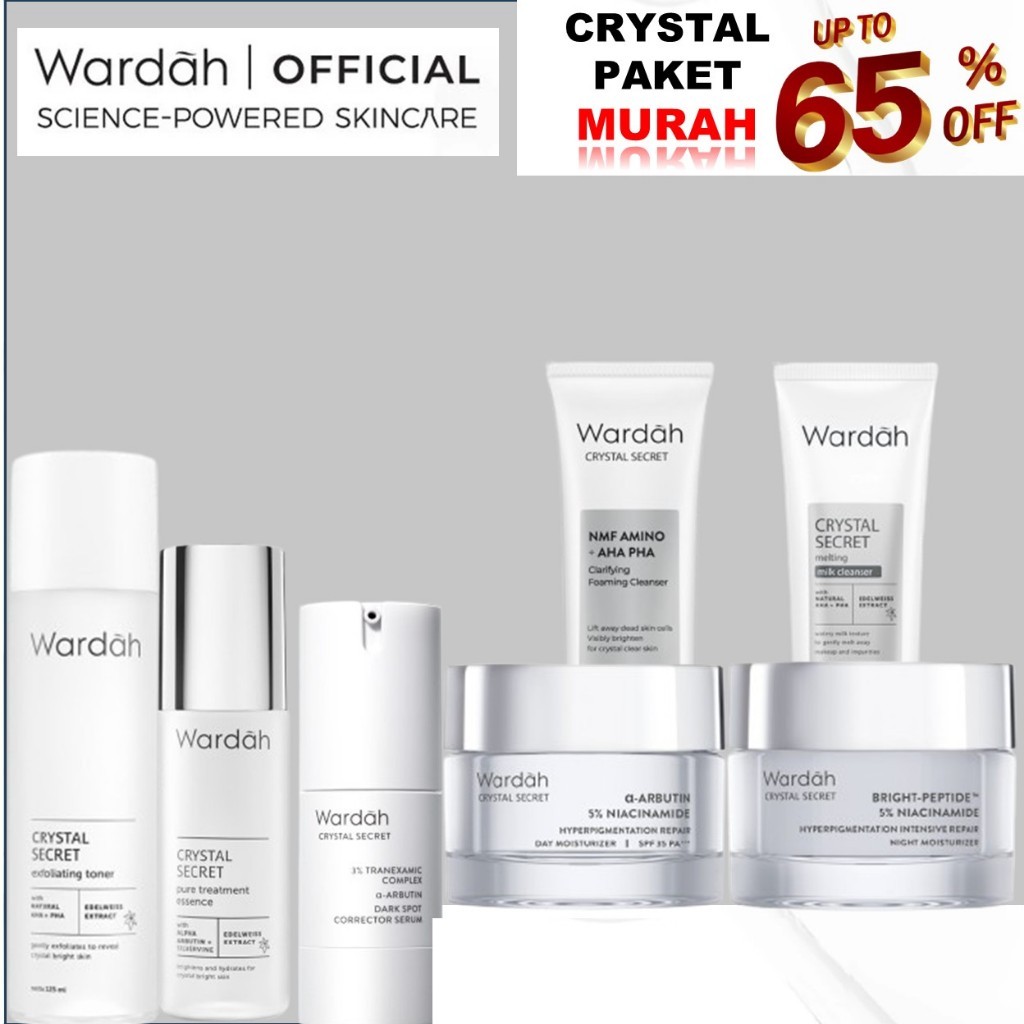 Jual PAKET WARDAH Crystal Secret Series Lengkap - Milk Cleanser ...