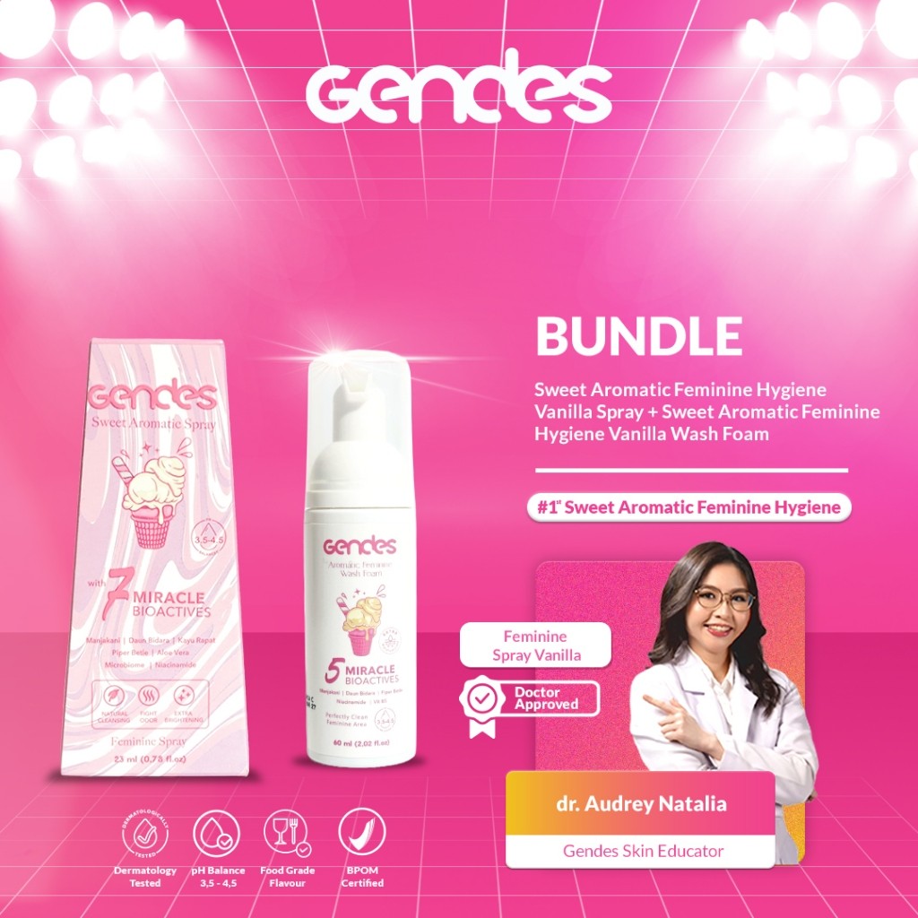 Jual Gendes Paket Promo Bundling Feminine Wash Foam Vanilla dan Sweet ...
