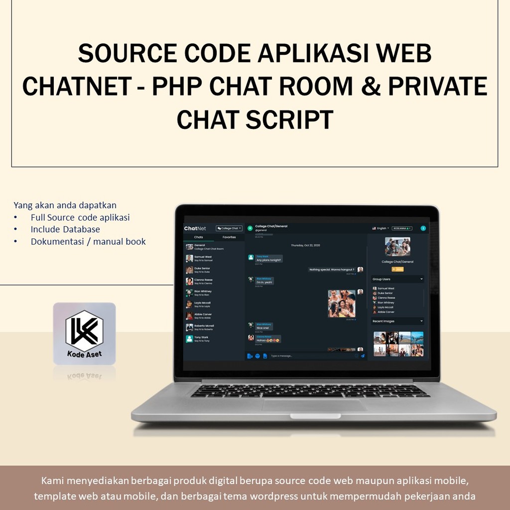 Jual SOURCE CODE APLIKASI WEB CHATNET - PHP CHAT ROOM & PRIVATE CHAT SCRIPT | Shopee Indonesia
