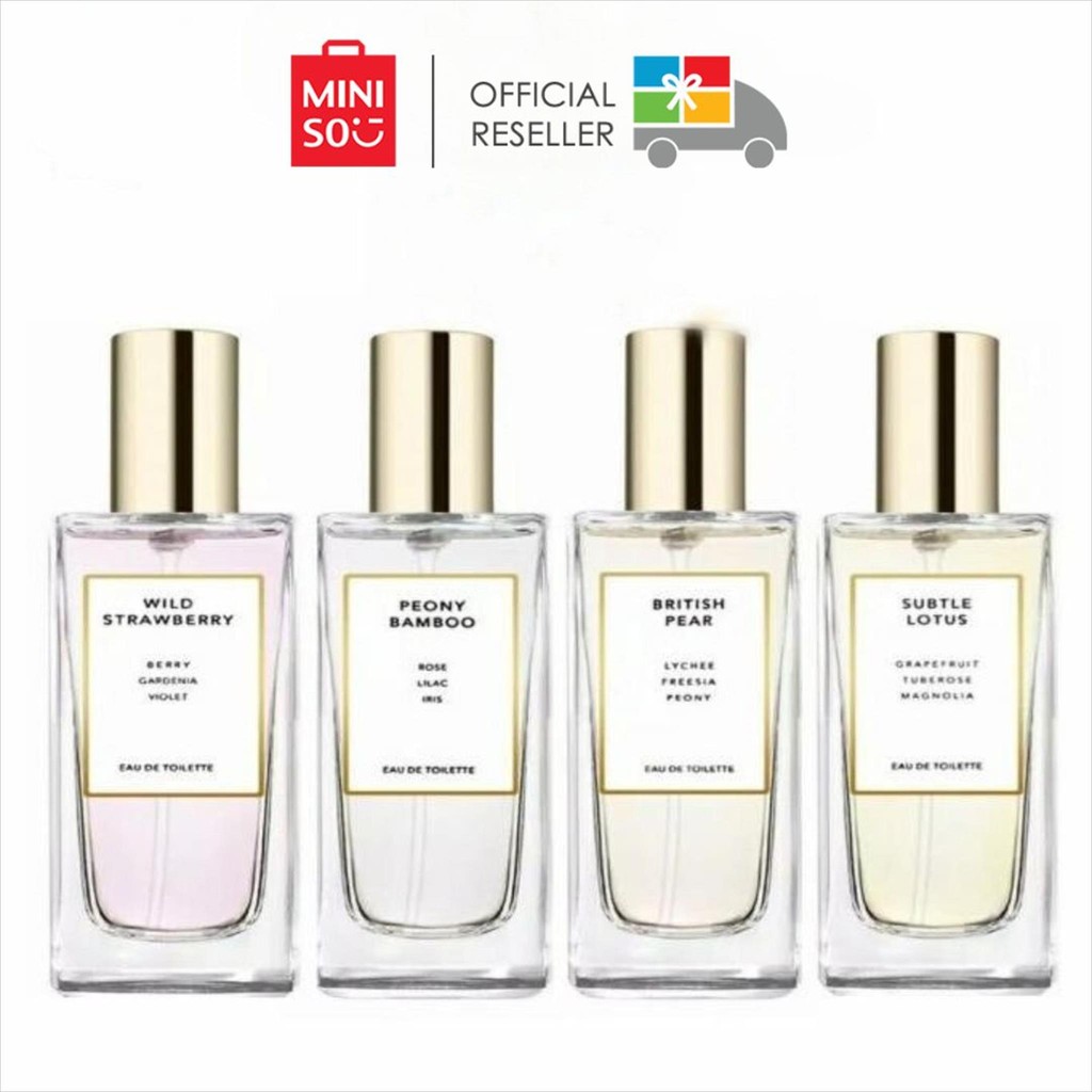 Jual Miniso Lady Perfume EDT / British Pear / Wild Strawberry | Shopee ...