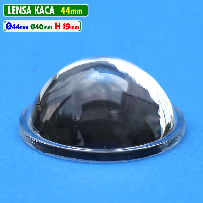Jual Lensa Kaca 44mm Cembung Datar H.19 ID.40mm 1.7 Inch LED Cree MCP ...