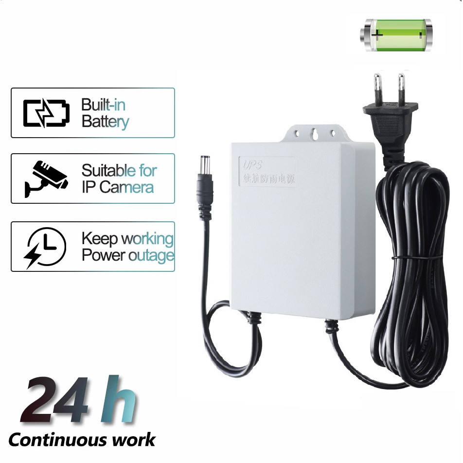 Jual 12V-2A Sumber Daya Tak Terputus UPS Kehidupan Baterai Kamera Pemantauan Luar Ruangan Kecil ...