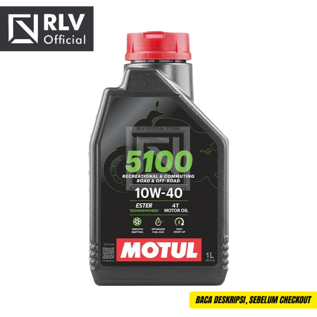 Jual Oli Motor Motul 5100 4T 10W40 1L - Pelumas mesin motor terbaik ...