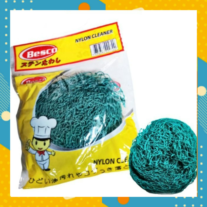 Jual Sabut JALA JARING Hijau Cuci Piring Serabut Rajut Nylon Spons ...