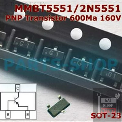 Jual 2N5551 MMBT5551 SMD G1 PNP transistor 600mA 150v SOT-23 IC ...