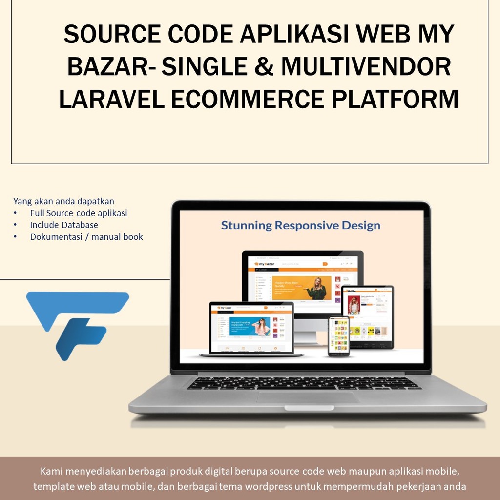 Jual SOURCE CODE APLIKASI WEB MY BAZAR- SINGLE & MULTIVENDOR LARAVEL ...