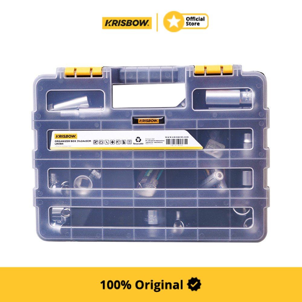 Jual Krisbow Organizer Box Kotak Aksesoris Perkakas 31x24x5 cm | Shopee ...