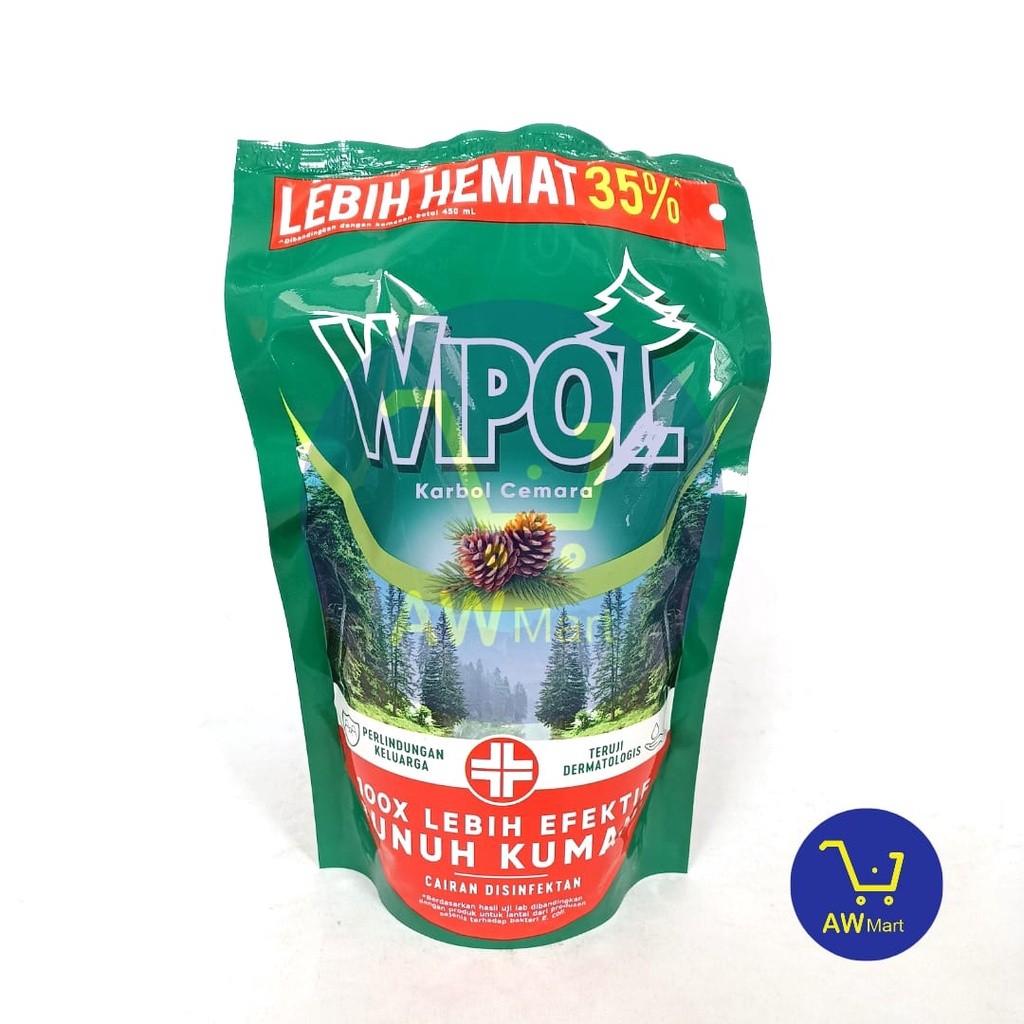 Jual WIPOL 410ML - ECER RP 9.900 - WIPOL KARBOL CEMARA POUCH X 410ML ...