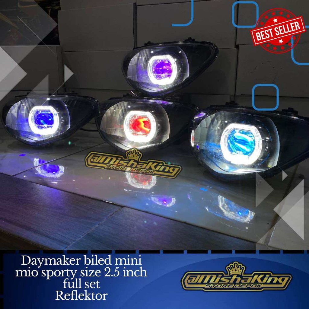 Jual Lampu billed biled mini mio sporty mio karbu 2.5 inch full set ...