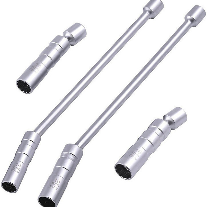 Jual Magnetic Spark Plug Socket Key Wren Adapter Swivel Long Extension ...