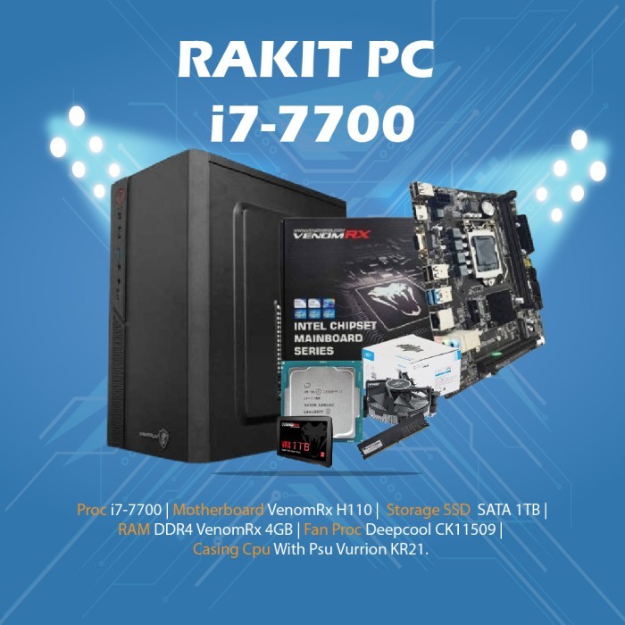Jual PC / CPU / KOMPUTER RAKITAN CORE i7-7700 BARU GARANSI 1 TAHUN ORIGINAL | Shopee Indonesia