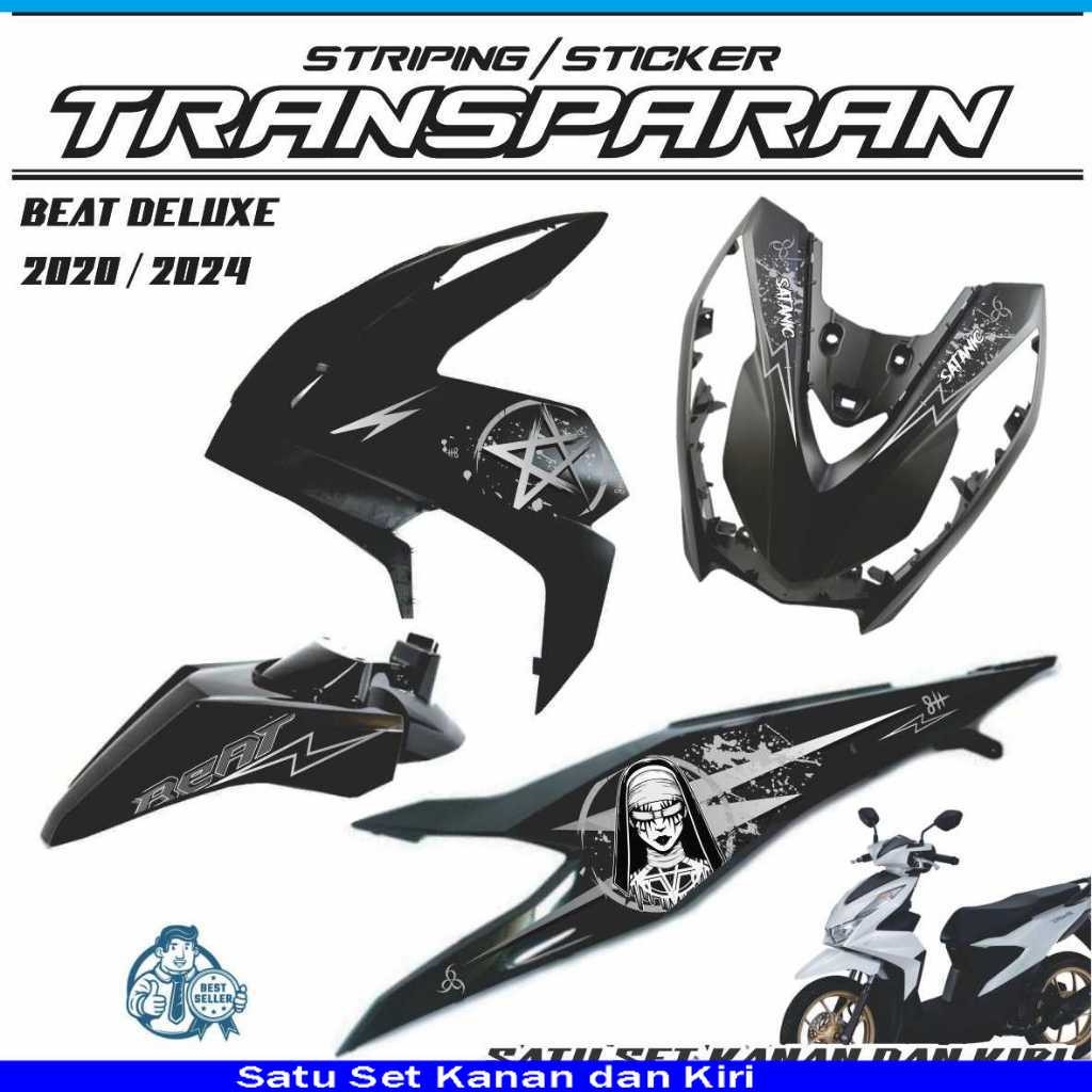 Jual STRIPPING TRANSPARAN SIMPEL HONDA BEAT DELUXE BEAT STREET LADY ...