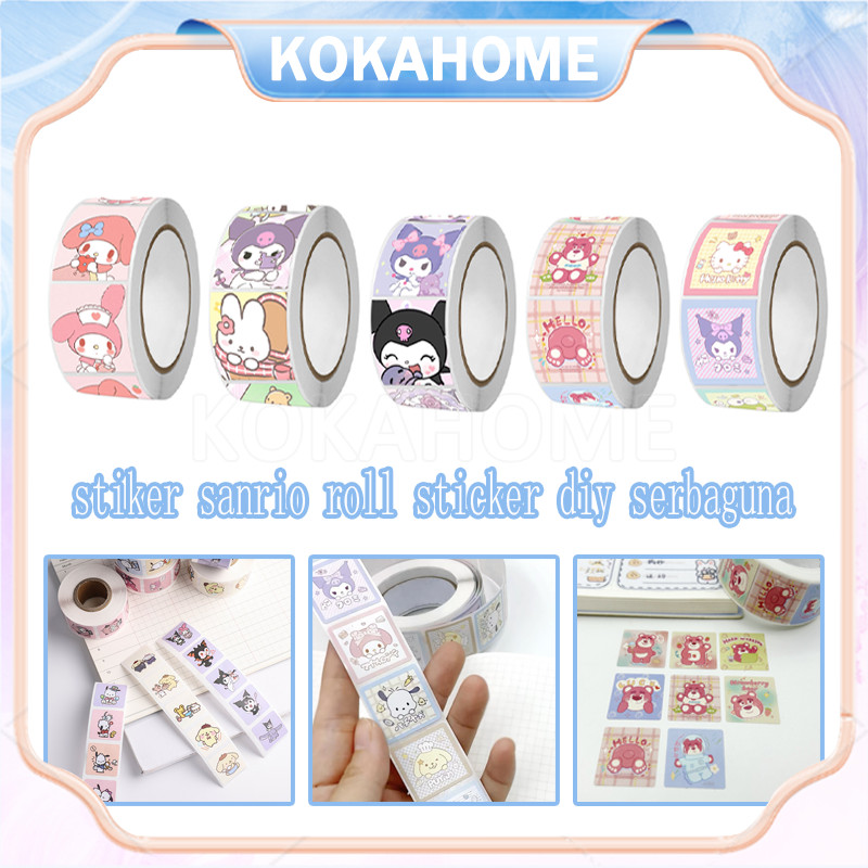 Jual stiker roll sanrio/stiker sanrio roll sticker diy serbaguna ...