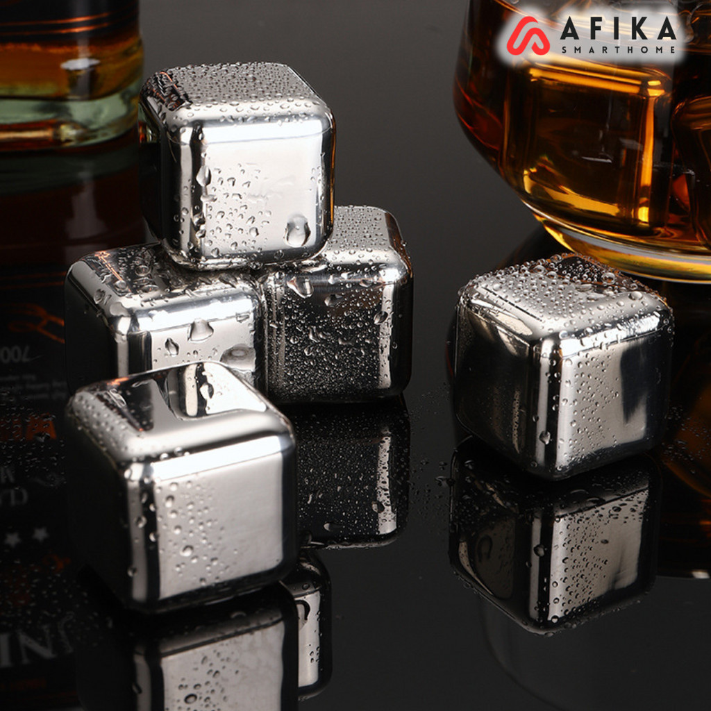 Jual Es Batu Stainless Steel Reusable Ice Cube | Shopee Indonesia
