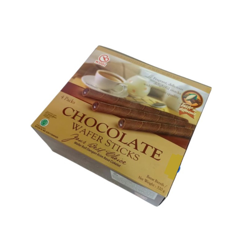 Jual Kugi Wafer Stik chocolate/ Astor Lebaran/ Kugi Waffer Stick 320gr ...