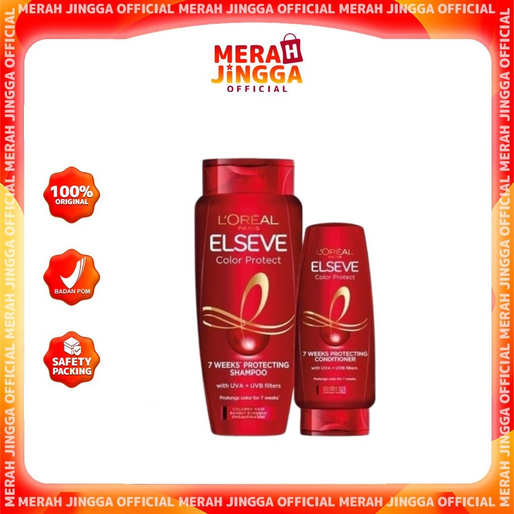 Jual L'Oreal Paris Elseve Color Protecting Hair Care Shampoo | Merah ...