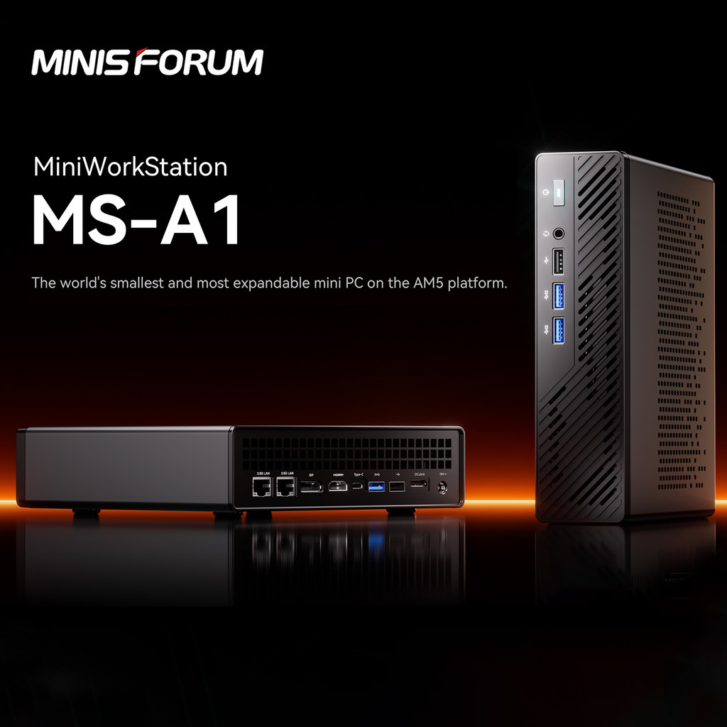 Jual MINISFORUM MS-A1 Mini PC Barebones AMD AM5 Socket USB4.0 No CPU/RAM/SSD/OS OCulink Tri ...