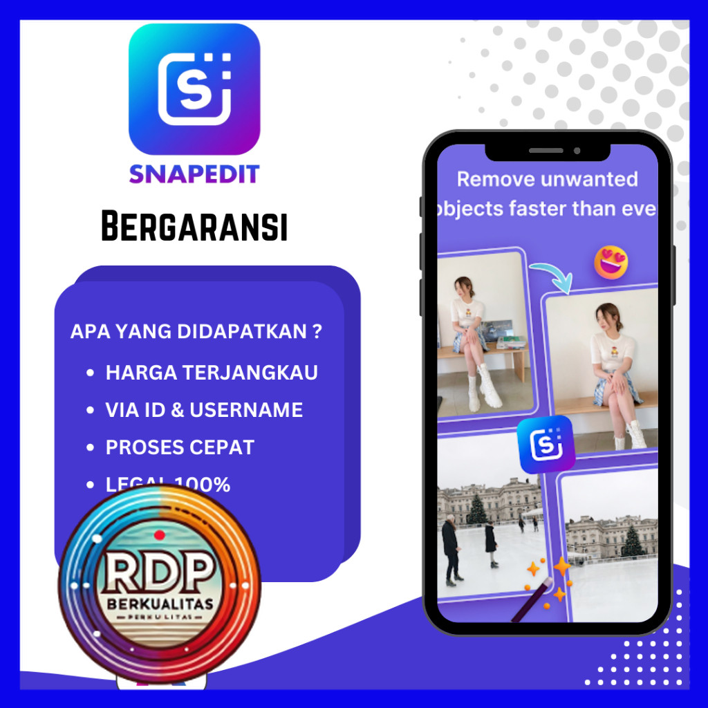 Jual Snapedit Premium 1 Tahun Full Garansi (Proses Tercepat Buka 24 Jam) | Shopee Indonesia