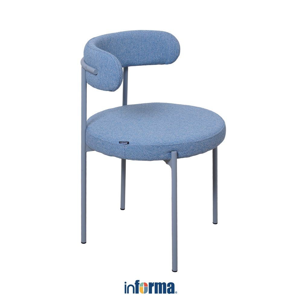 Jual Informa Prisha Kursi Makan Fabric - Biru Dining Chair Tempat Duduk ...