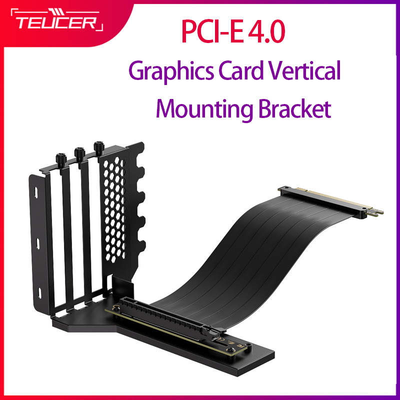 Jual TEUCER PCI-E 4.0 Graphics Card Vertical Mounting Bracket 200mm PCI ...