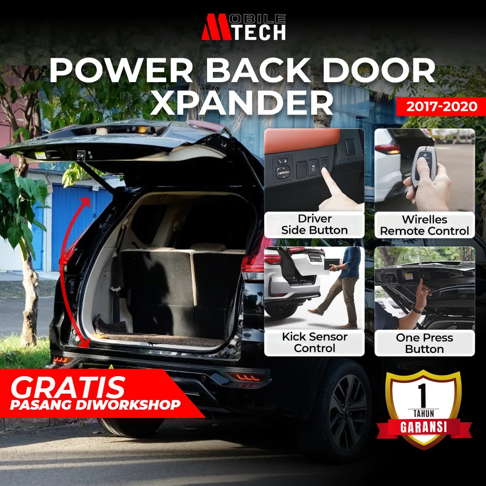 Jual Mobiletech Power Back Door Xpander Pintu Otomatis Kick Sensor ...