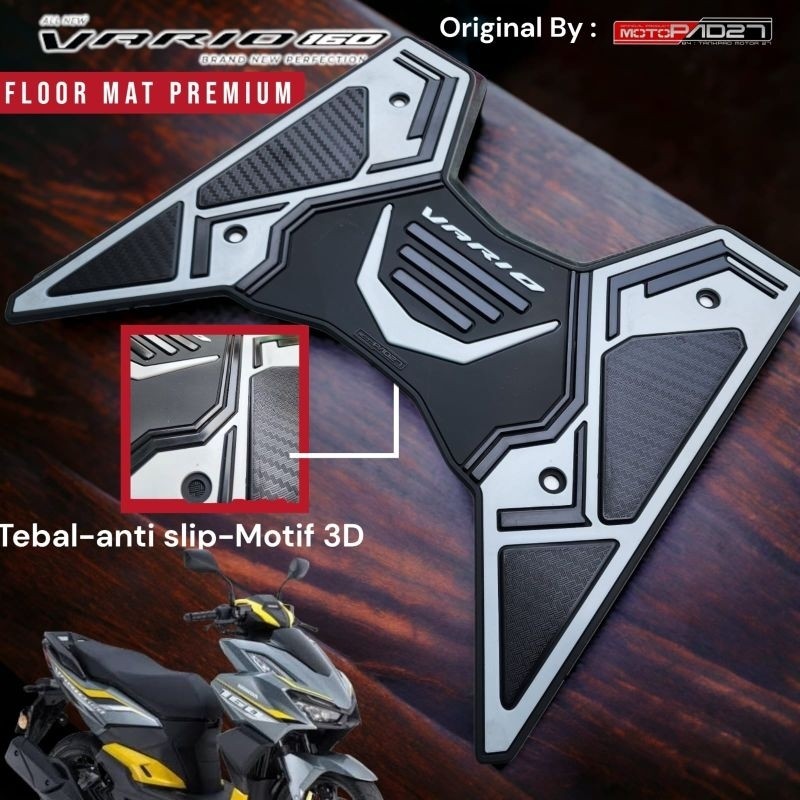 Jual Karpet Vario 160 Pijakan Alas Kaki New VARIO 160 2022-2025 Bahan Karet Rubber Premium ...