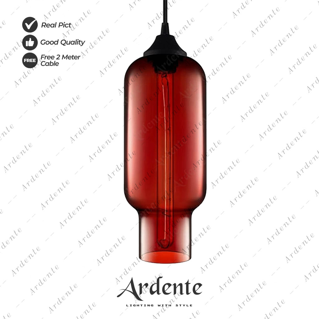Jual Lampu Gantung/Pendant Lamp Modern Minimalist Red Ardente 1-0843 ...