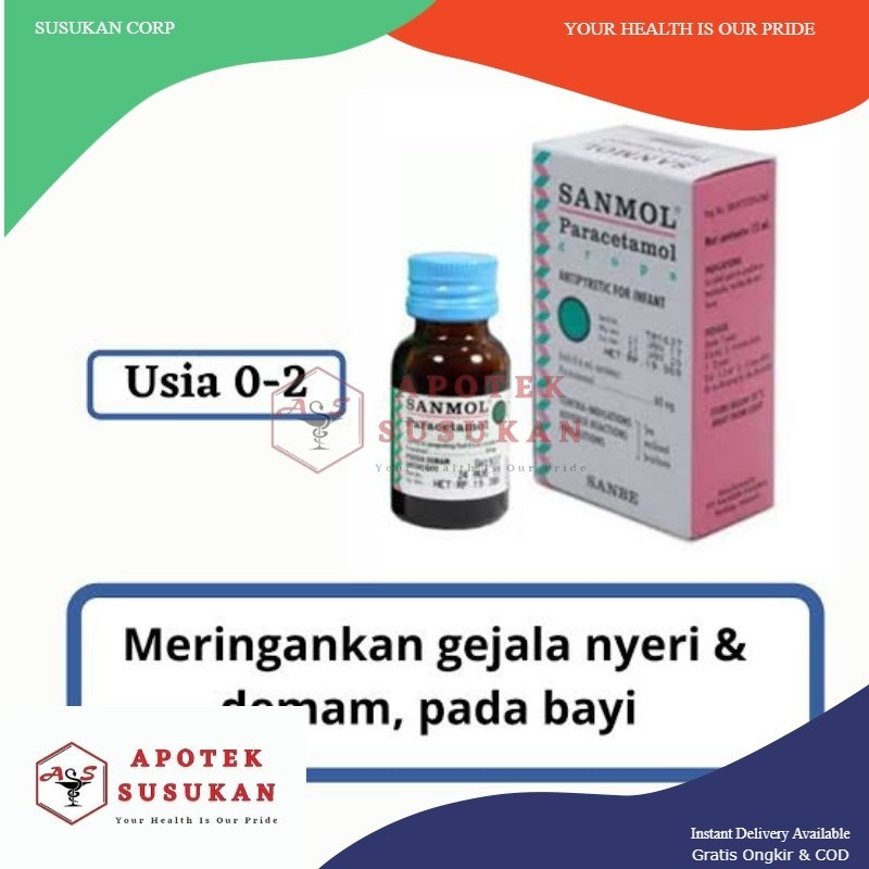 Jual Sanmol Drop Penurun Panas Paracetamol Drop | Shopee Indonesia