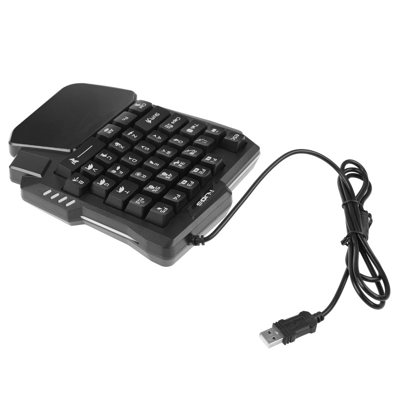 Jual One-handed Keyboard Left-handed Compact Mini Portable Game Keypad ...
