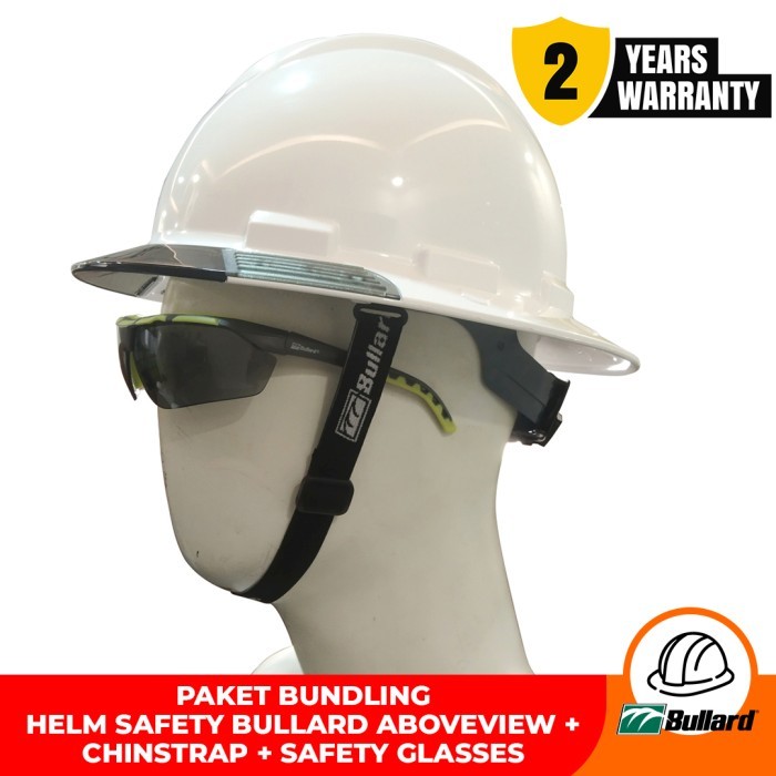 Jual Helm Safety Bullard Aboveview Paket Lengkap Chinstrap dan Safety ...