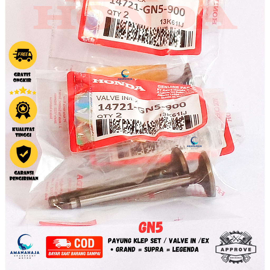 Jual ( GARANSI ) ORI PAYUNG KLEP SET MOTOR GRAND / SUPRA (GN5) | SPAREPART ORIGINAL SUKU CADANG ...