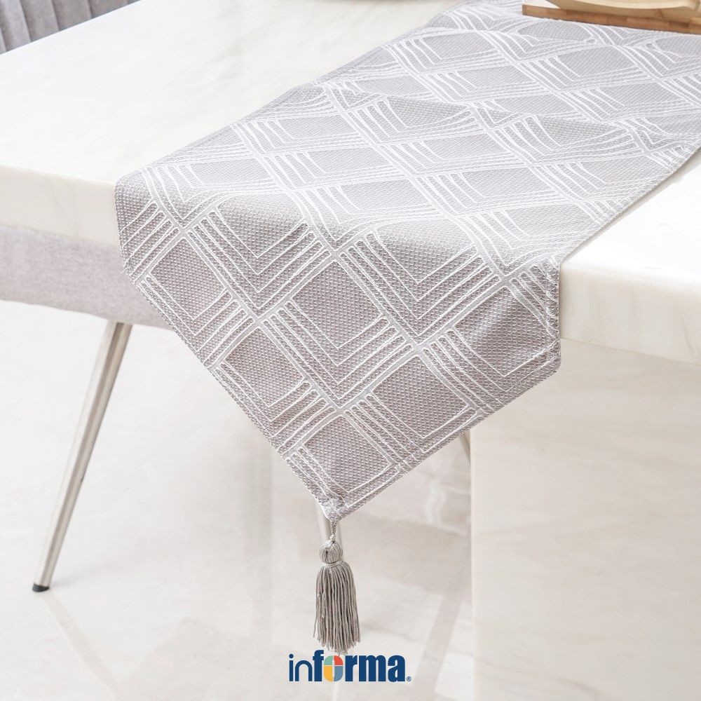 Jual Informa Table Runner 33X180 cm Diamonds - Abu-Abu Taplak Meja ...