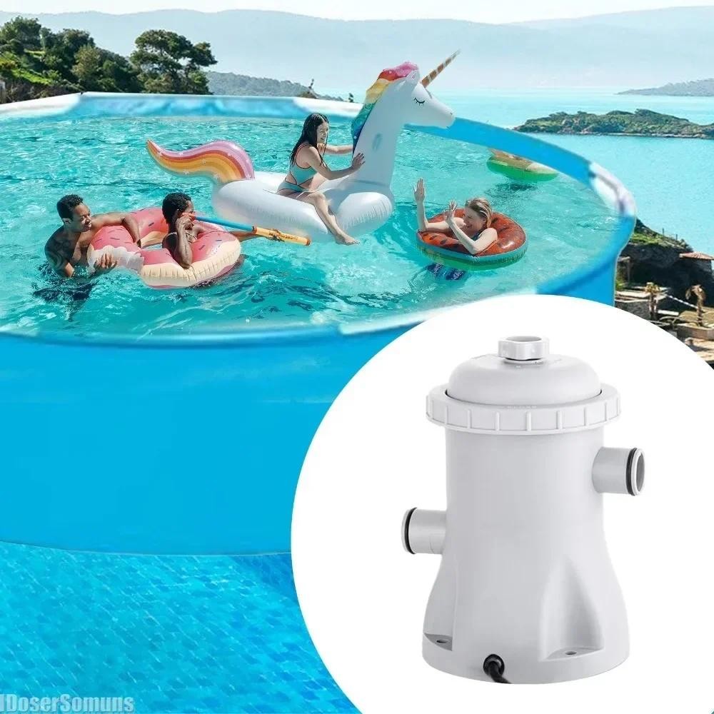 Jual 330 GPH Paddling Pool Electric Water Pump with 2 Filter Cartridge ...