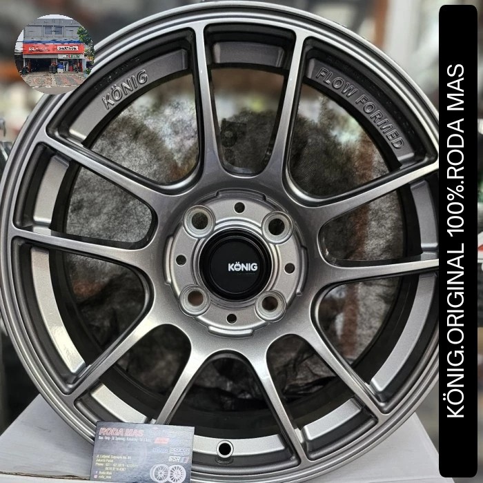 Jual Velg Konig Heliogram (ORIGINAL) R15x7 pcd4x100 rt35 (brio,wuling ev,agya,ayla) | Shopee ...