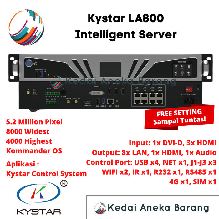 Jual IM88 Kystar LA800 LED Intelligent Server Video Processor Videotron ...